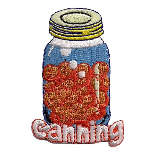 12 pieces 2" Custom Activity Scouts Applique Fun Patches - Canning (Jar ...