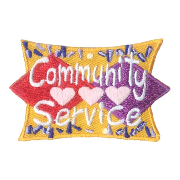 12 pieces 2" Custom Activity Scouts Applique Fun Patches - Community Service Patch 16 - Walmart.com