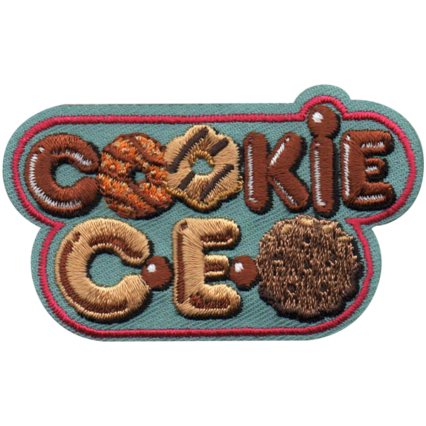 12 pieces 2" Custom Activity Scouts Applique Fun Patches - Cookie CEO Patch - Walmart.com