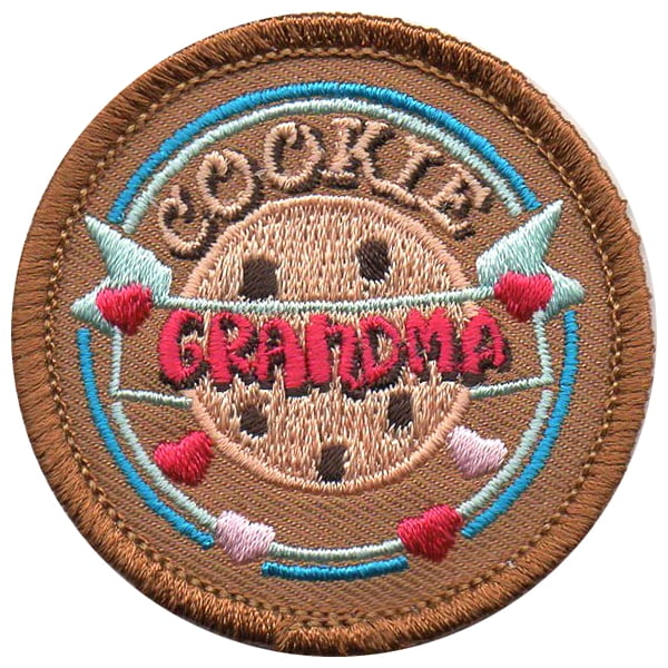 12 pieces 2" Custom Activity Scouts Applique Fun Patches - Cookie Grandma Patch - Walmart.com