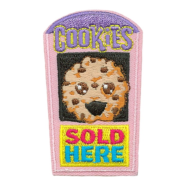 12 pieces 2" Custom Activity Scouts Applique Fun Patches - Cookies Sold Here Patch - Walmart.com
