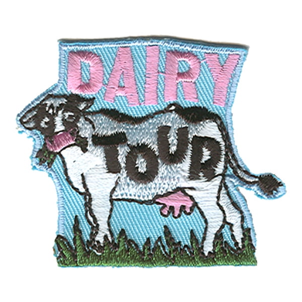 12 pieces 2" Custom Activity Scouts Applique Fun Patches - Dairy Tour ...