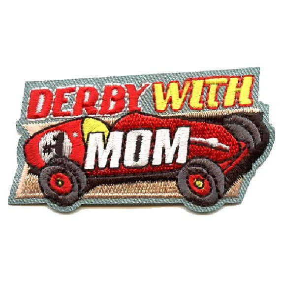 12 pieces 2" Custom Activity Scouts Applique Fun Patches - Derby with Mom Patch - Walmart.com