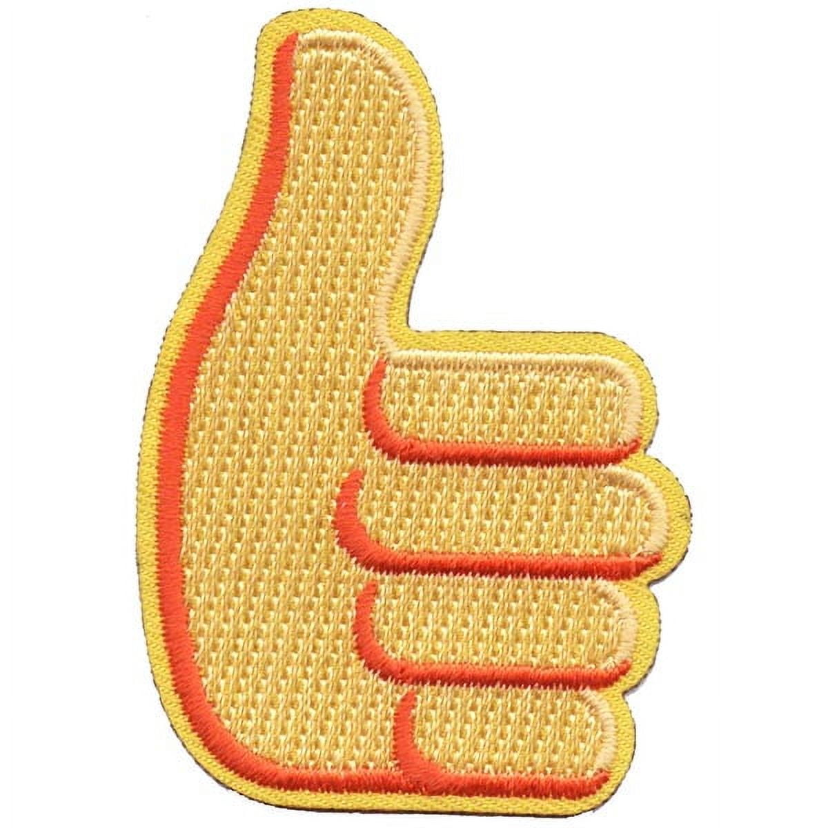 12 pieces 2" Custom Activity Scouts Applique Fun Patches - Emoji- Thumbs Up Patch - Walmart.com
