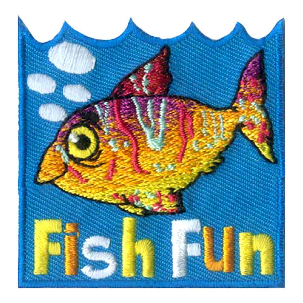 12 pieces 2" Custom Activity Scouts Applique Fun Patches - Fish Fun ...