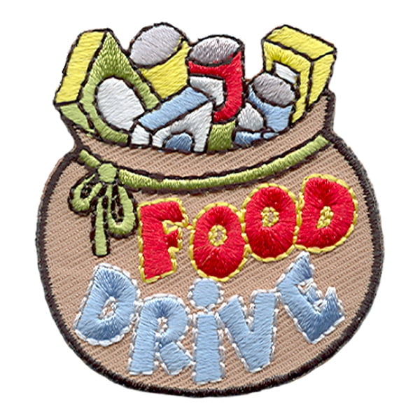 12 pieces 2" Custom Activity Scouts Applique Fun Patches - Food Drive ...