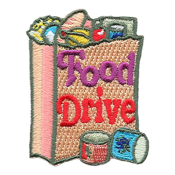 12 pieces 2" Custom Activity Scouts Applique Fun Patches - Food Drive ...