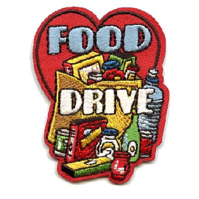 12 pieces 2" Custom Activity Scouts Applique Fun Patches - Food Drive ...