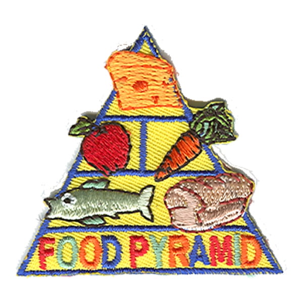 12 pieces 2" Custom Activity Scouts Applique Fun Patches - Food Pyramid ...