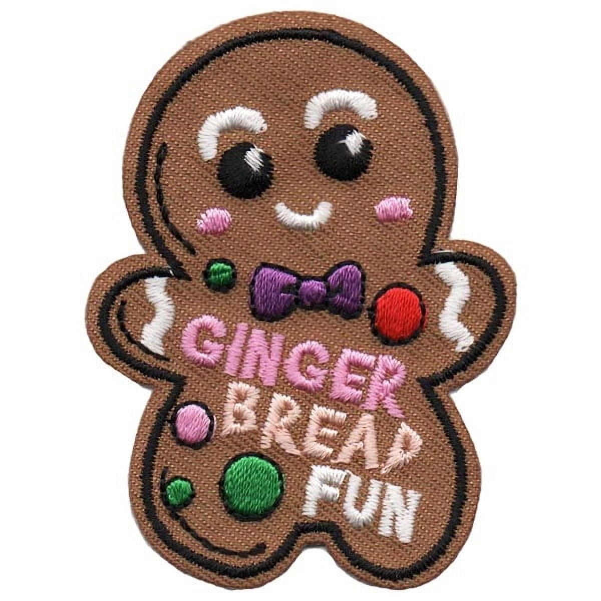12 pieces 2" Custom Activity Scouts Applique Fun Patches - Gingerbread Fun Patch - Walmart.com