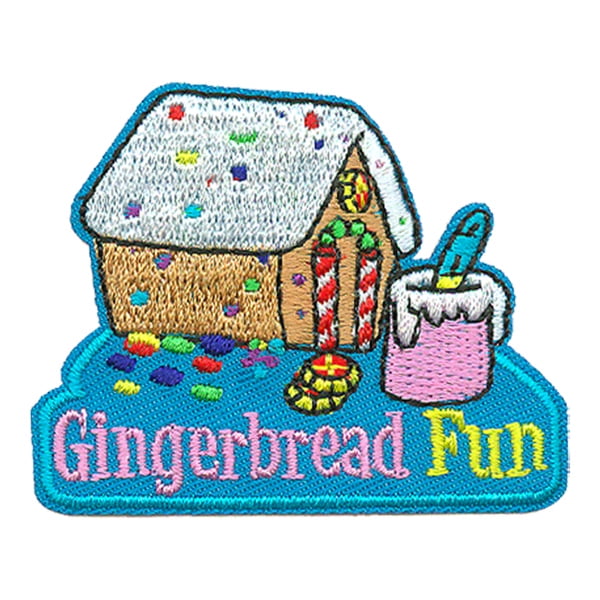 12 pieces 2" Custom Activity Scouts Applique Fun Patches - Gingerbread ...