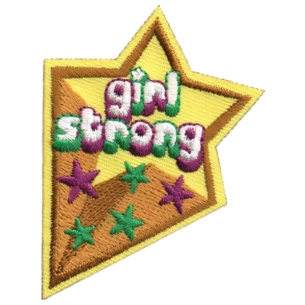 12 pieces 2" Custom Activity Scouts Applique Fun Patches - Girl Strong ...