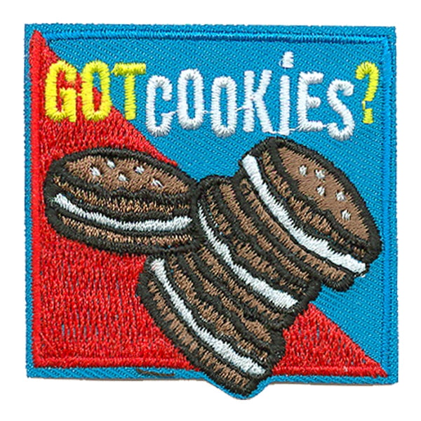 12 pieces 2" Custom Activity Scouts Applique Fun Patches - Got Cookies? 2 - Walmart.com