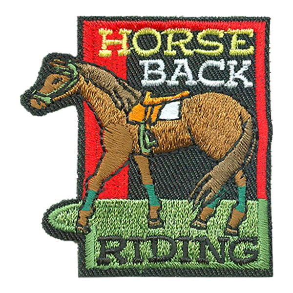 12 pieces 2" Custom Activity Scouts Applique Fun Patches - Horse Back ...