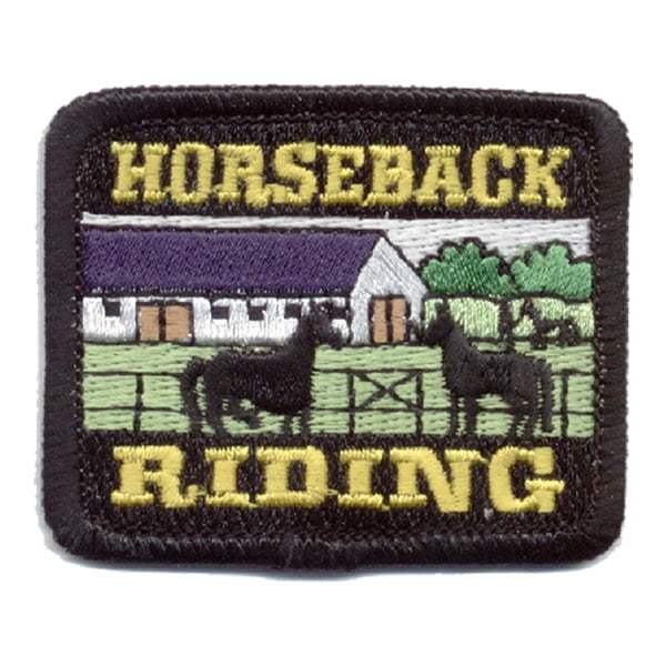 12 pieces 2" Custom Activity Scouts Applique Fun Patches - Horseback ...
