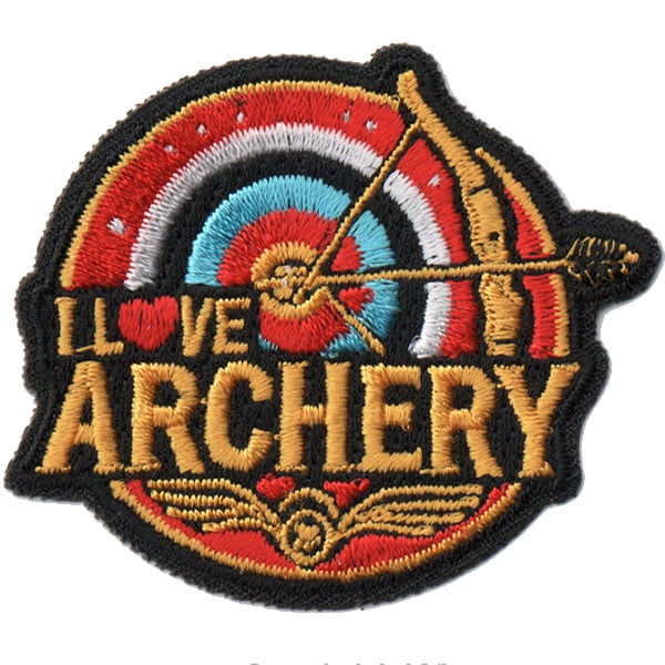 12 pieces 2" Custom Activity Scouts Applique Fun Patches - I Love Archery Patch 1 - Walmart.com