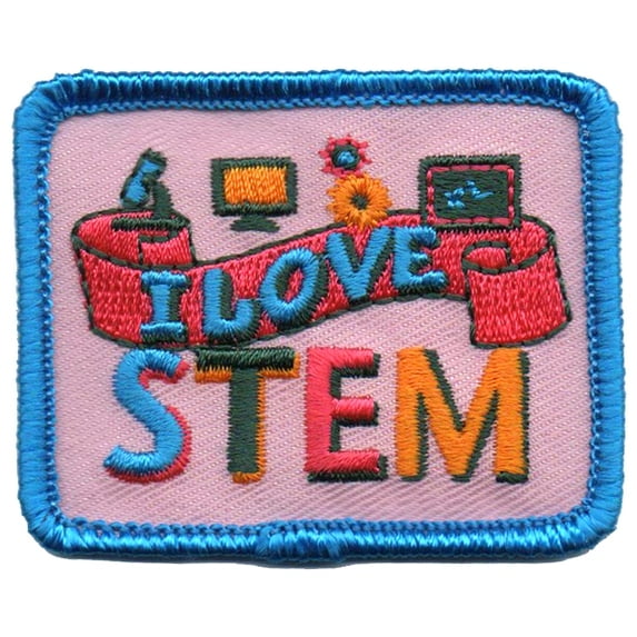 12 pieces 2" Custom Activity Scouts Applique Fun Patches - I Love STEM Patch 1 - Walmart.com