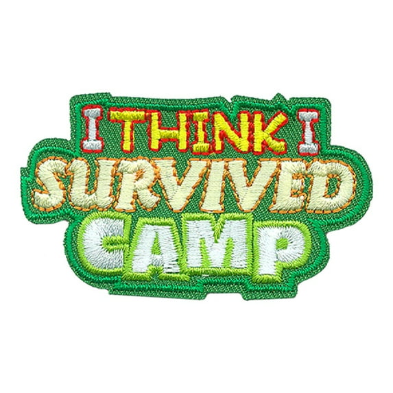 12 pieces 2" Custom Activity Scouts Applique Fun Patches - I Think I Survived Camp Patch ...