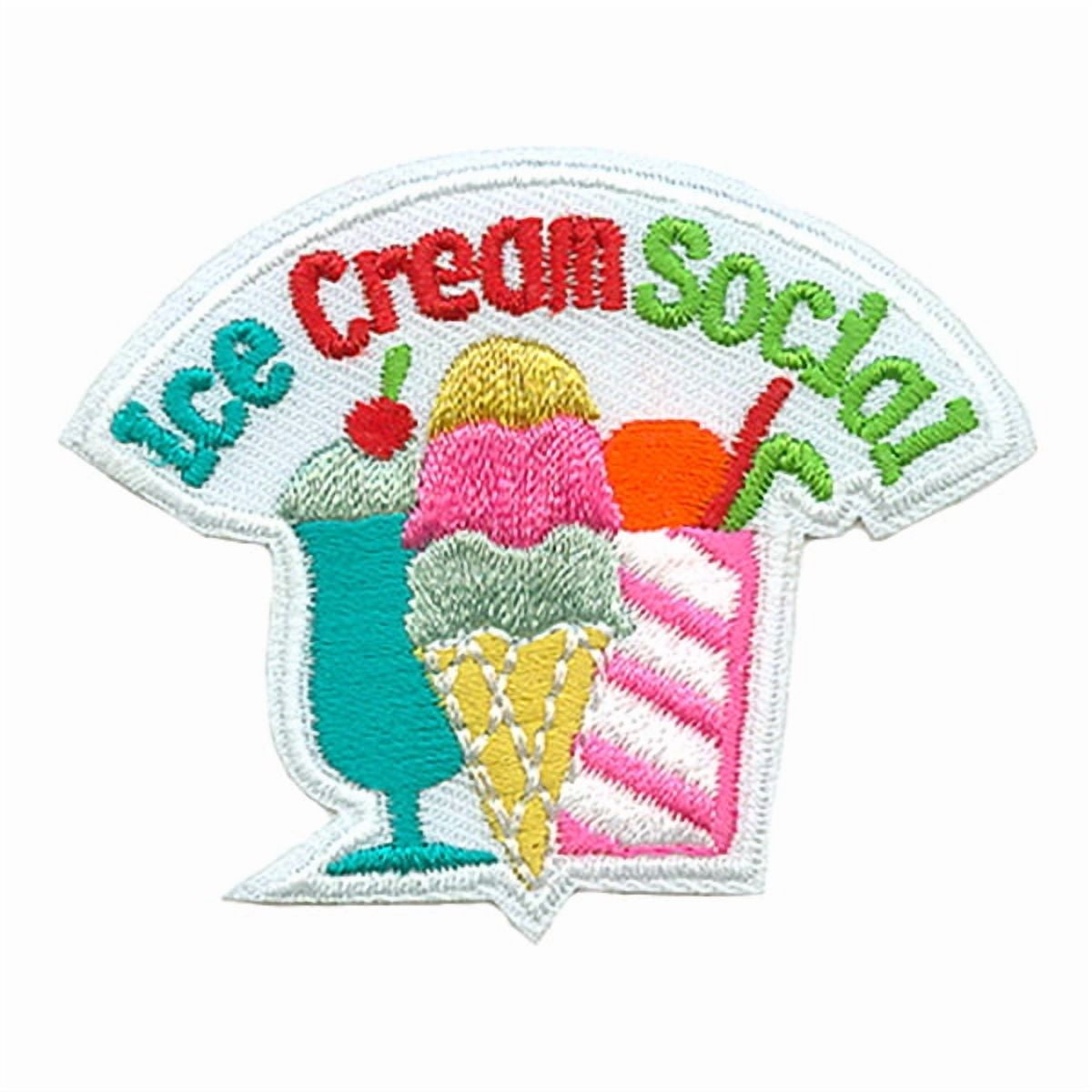 12 pieces 2" Custom Activity Scouts Applique Fun Patches - Ice Cream ...