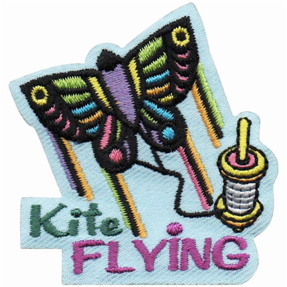 12 pieces 2" Custom Activity Scouts Applique Fun Patches - Kite Flying ...
