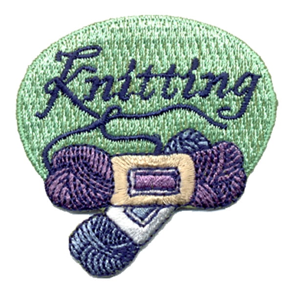 12 pieces 2" Custom Activity Scouts Applique Fun Patches - Knitting Patch 1 - Walmart.com