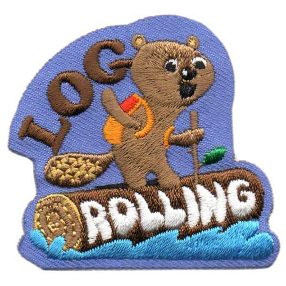 12 pieces 2" Custom Activity Scouts Applique Fun Patches - Log Rolling ...