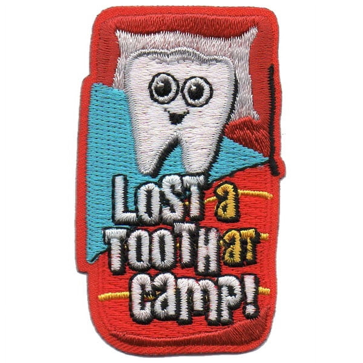 12 pieces 2" Custom Activity Scouts Applique Fun Patches - Lost a Tooth at Camp Patch - Walmart.com