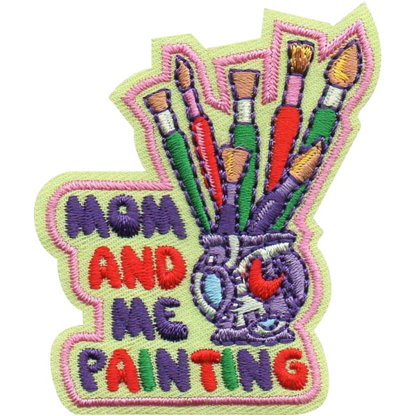 12 pieces 2" Custom Activity Scouts Applique Fun Patches - Mom and Me Painting Patch - Walmart.com