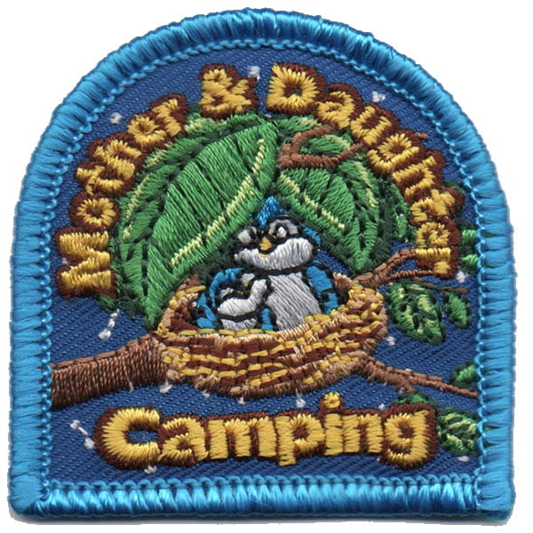 12 pieces 2" Custom Activity Scouts Applique Fun Patches - Mother & Daughter Camping - Walmart.com