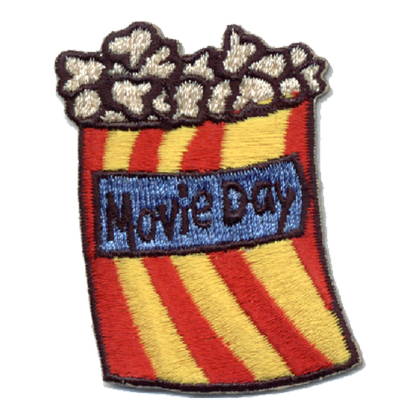 12 pieces 2" Custom Activity Scouts Applique Fun Patches - Movie Day ...