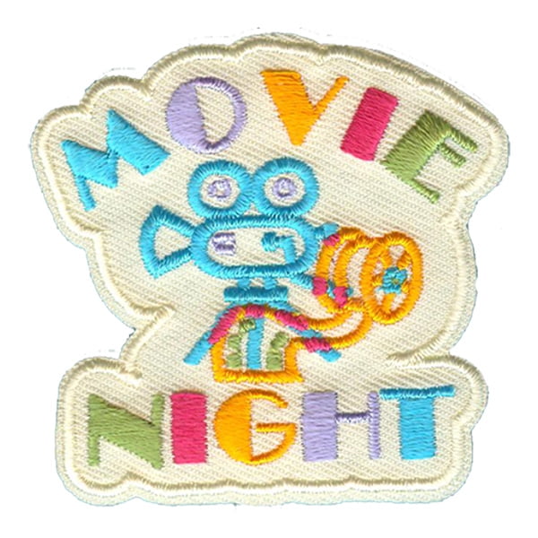 12 pieces 2" Custom Activity Scouts Applique Fun Patches - Movie Night ...