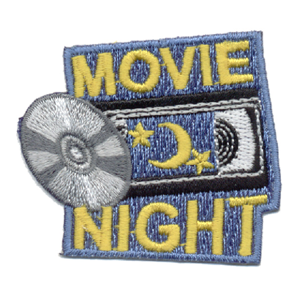 12 pieces 2" Custom Activity Scouts Applique Fun Patches - Movie Night ...