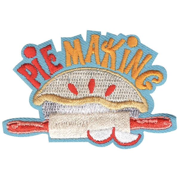 12 pieces 2" Custom Activity Scouts Applique Fun Patches - Pie Making ...