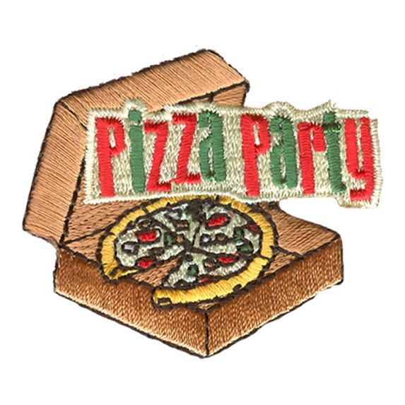 12 pieces 2" Custom Activity Scouts Applique Fun Patches - Pizza Party ...