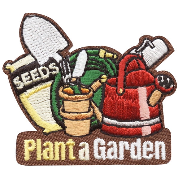 12 pieces 2" Custom Activity Scouts Applique Fun Patches - Plant a Garden Patch 2 - Walmart.com