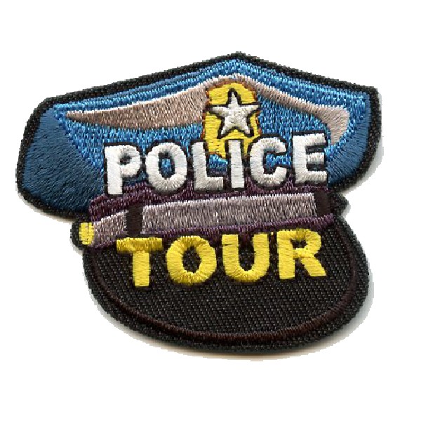 12 pieces 2" Custom Activity Scouts Applique Fun Patches - Police Tour ...