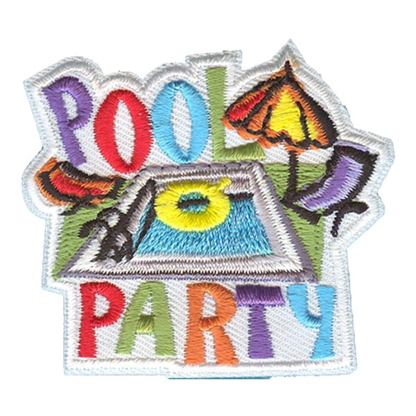 12 pieces 2" Custom Activity Scouts Applique Fun Patches - Pool Party ...