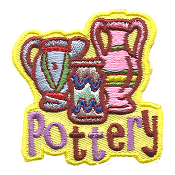 12 pieces 2" Custom Activity Scouts Applique Fun Patches - Pottery - 3 ...