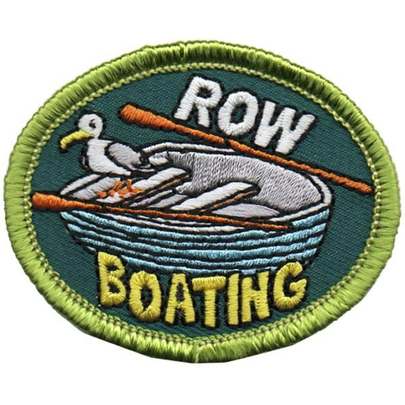 12 pieces 2" Custom Activity Scouts Applique Fun Patches - Row Boating ...