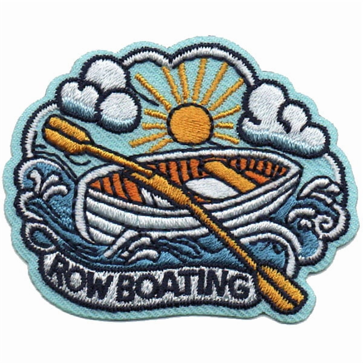 12 pieces 2" Custom Activity Scouts Applique Fun Patches - Row Boating ...