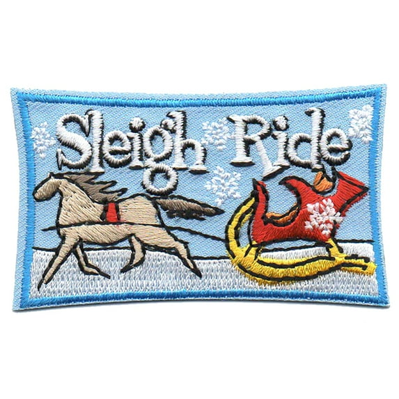 12 pieces 2" Custom Activity Scouts Applique Fun Patches - Sleigh Ride ...