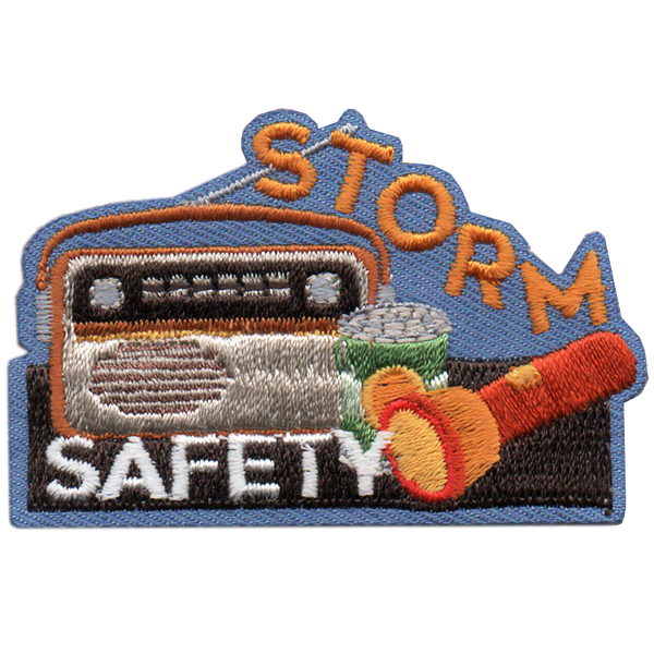 12 pieces 2" Custom Activity Scouts Applique Fun Patches - Storm Safety ...