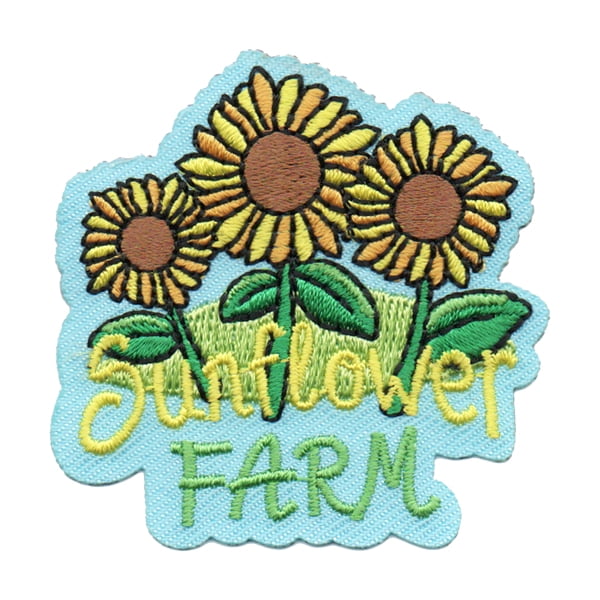 12 pieces 2" Custom Activity Scouts Applique Fun Patches - Sunflower Farm Patch - Walmart.com