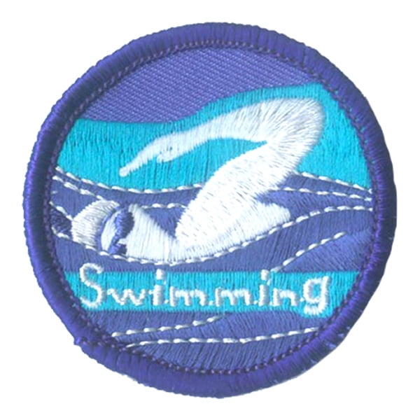 12 pieces 2" Custom Activity Scouts Applique Fun Patches - Swimming ...