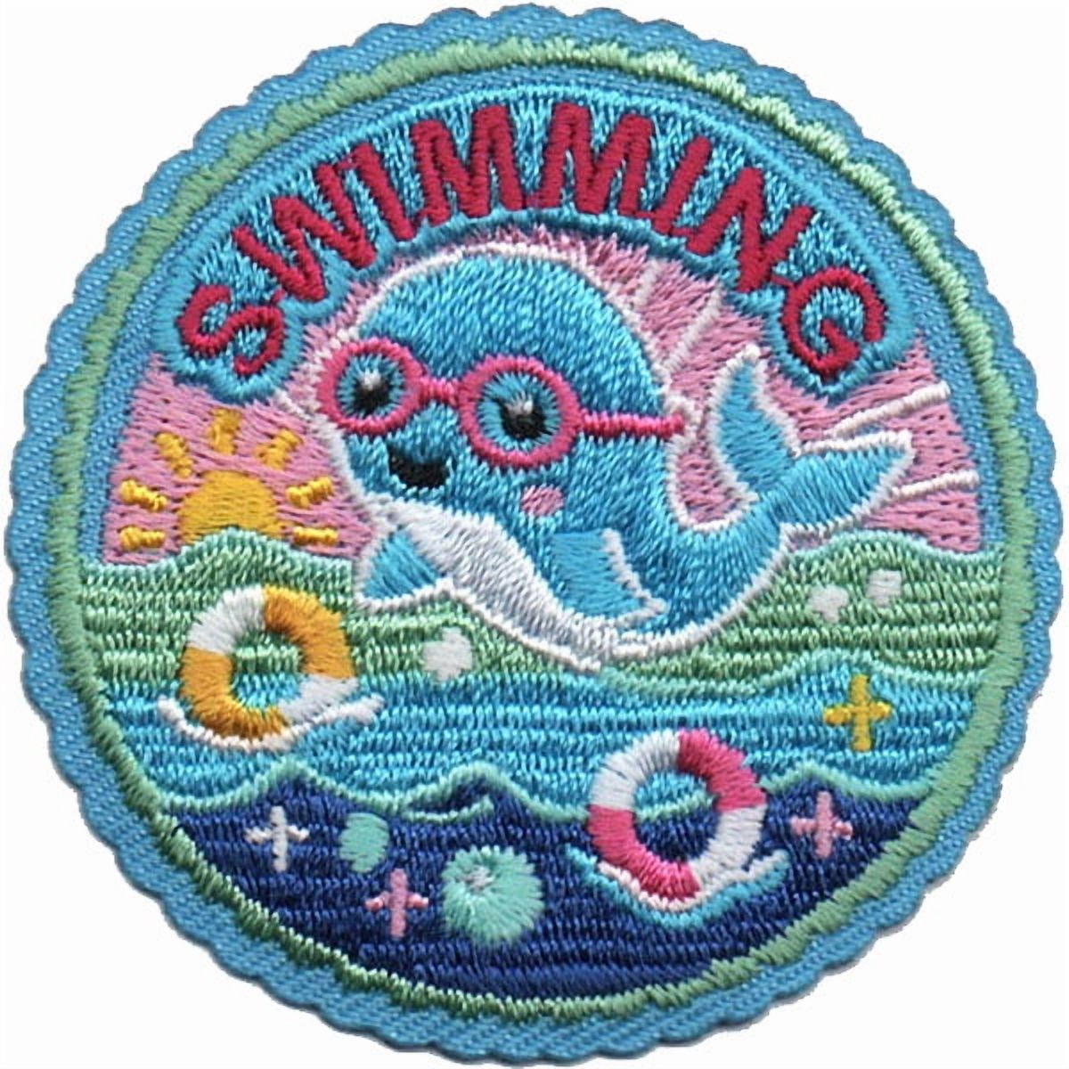 12 pieces 2" Custom Activity Scouts Applique Fun Patches - Swimming ...