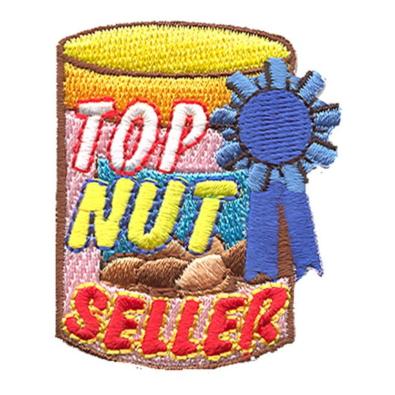 12 pieces 2" Custom Activity Scouts Applique Fun Patches -Top Nut Seller Patch - Walmart.com