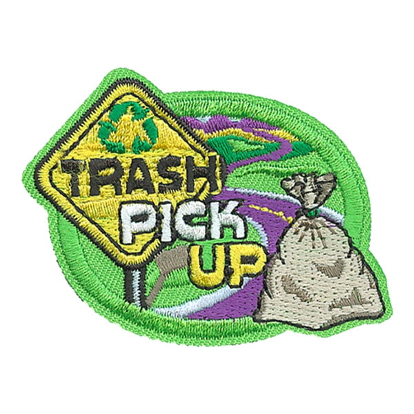 12 pieces 2" Custom Activity Scouts Applique Fun Patches - Trash Pick ...