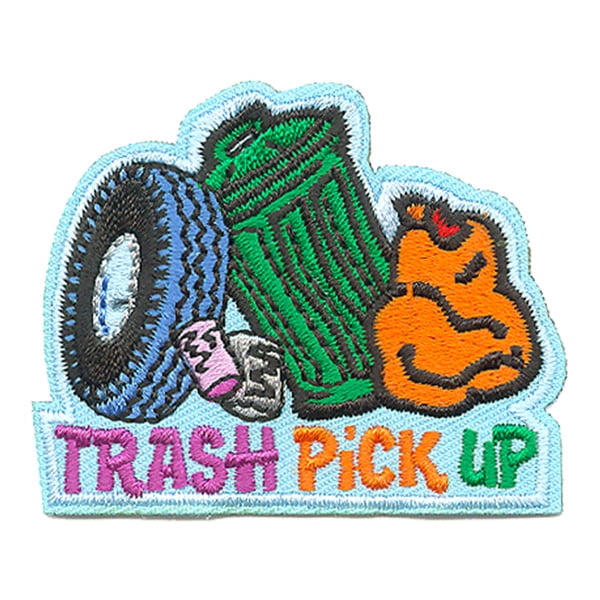 12 pieces 2" Custom Activity Scouts Applique Fun Patches - Trash Pick ...
