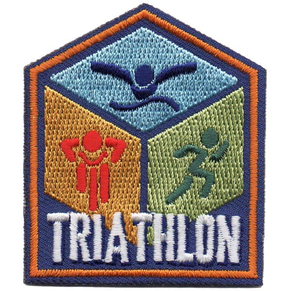 12 pieces 2" Custom Activity Scouts Applique Fun Patches - Triathlon ...