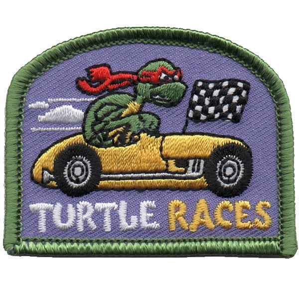 12 pieces 2" Custom Activity Scouts Applique Fun Patches - Turtle Races ...